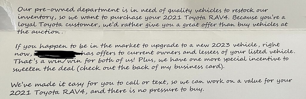 "Exclusive VIP Invitation" to Toyota Rav4 Upgrade Program - Ask the ...