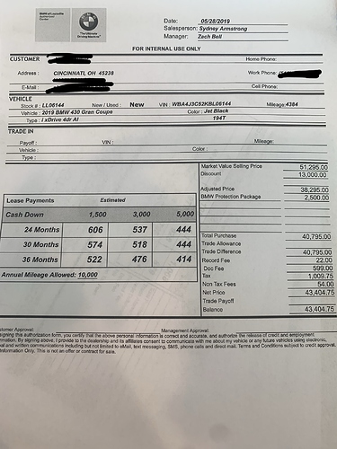 Need Feedback On BMW 430i Quote Ask The Hackrs FORUM LEASEHACKR