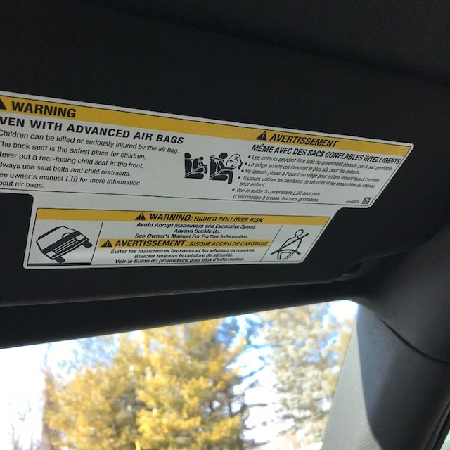 The yellow 'warning' visor stickers are driving me crazy - Off-Ramp ...