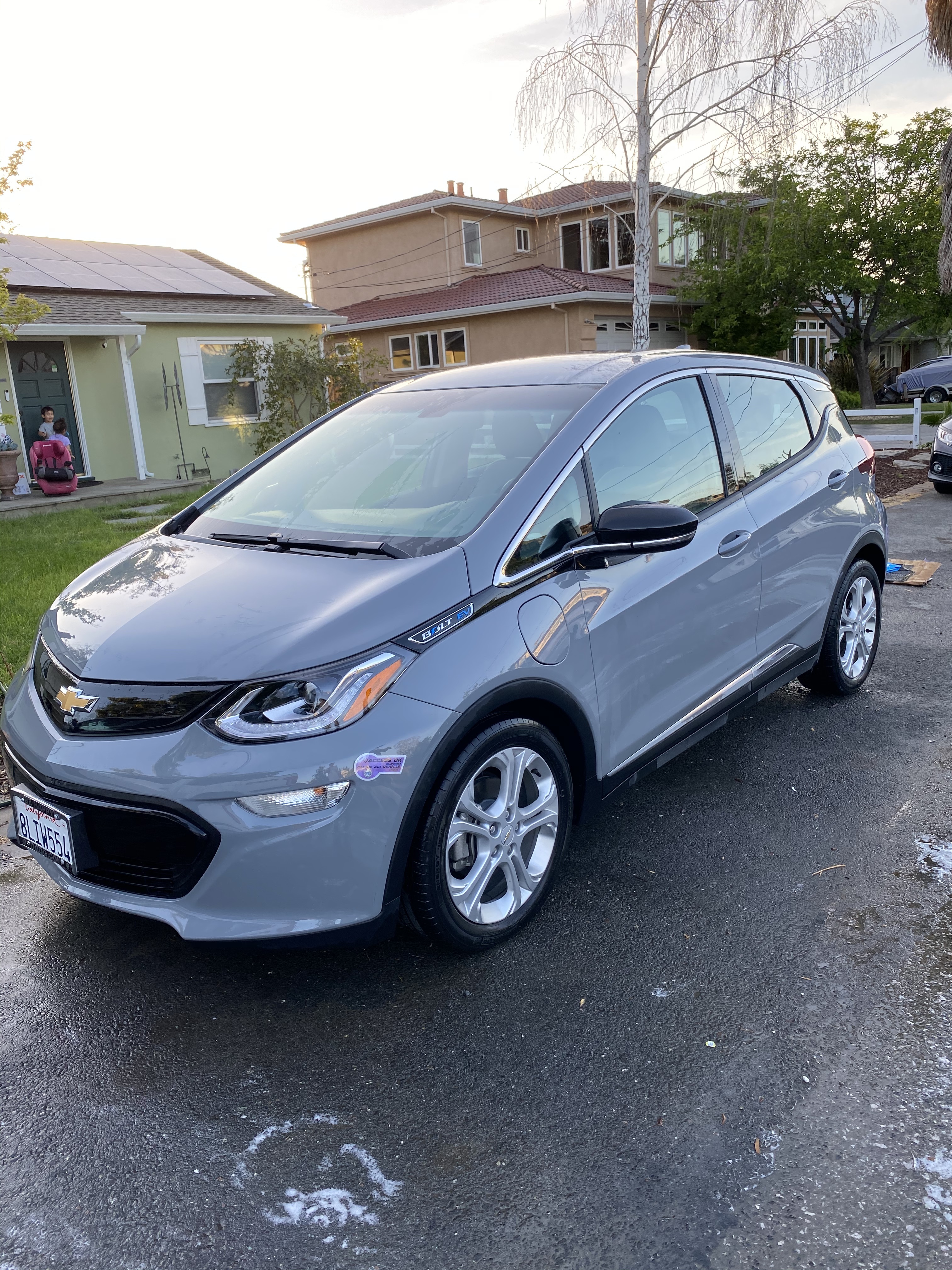 2019 Chevy Bolt Metallic Grey 26month + 22k miles + tire rim protect ...